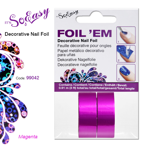 Prenosna folija za Nail Art MAGENTA