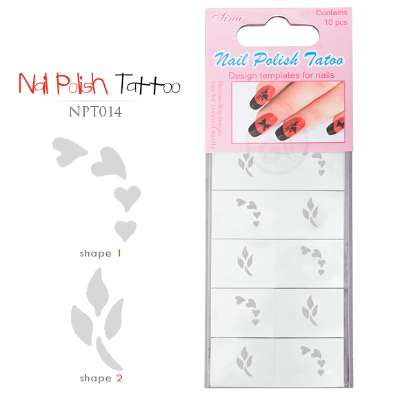 Šablon za nokte Nail Polish Tatoo NPT-014