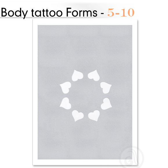 Šablon za Body Tattoo 5-10