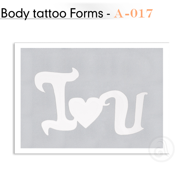 Šablon za Body Tattoo A-017