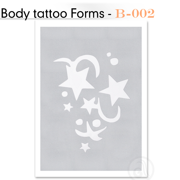 Šablon za Body Tattoo B-002