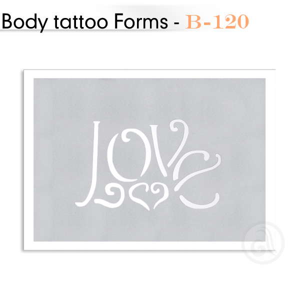 Šablon za Body Tattoo B-120