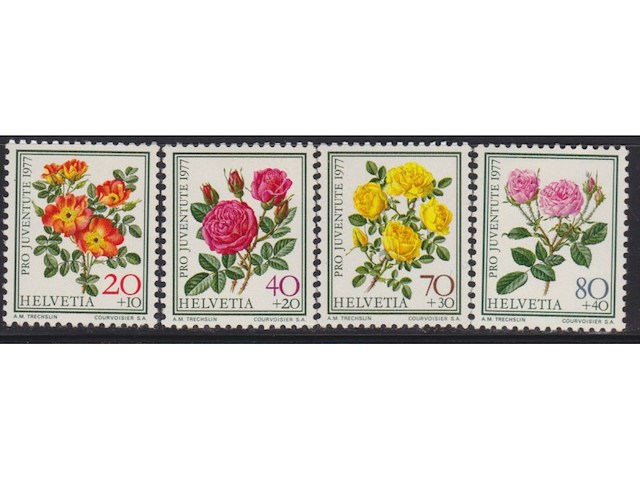 Svajcarska 1977 Pro juventute flora cisto