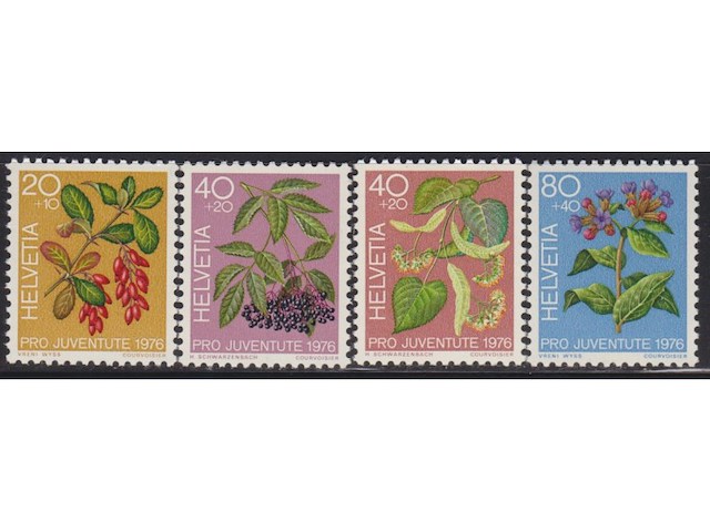 Svajcarska 1976 Pro juventute flora cisto
