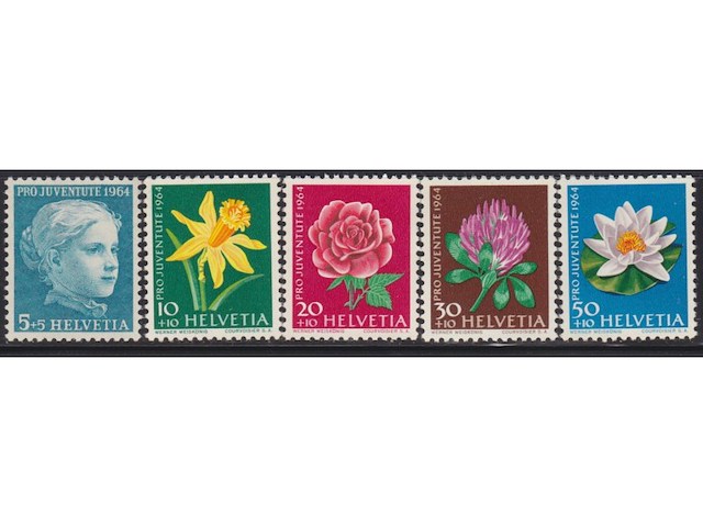 Svajcarska 1964 Pro juventute flora cisto