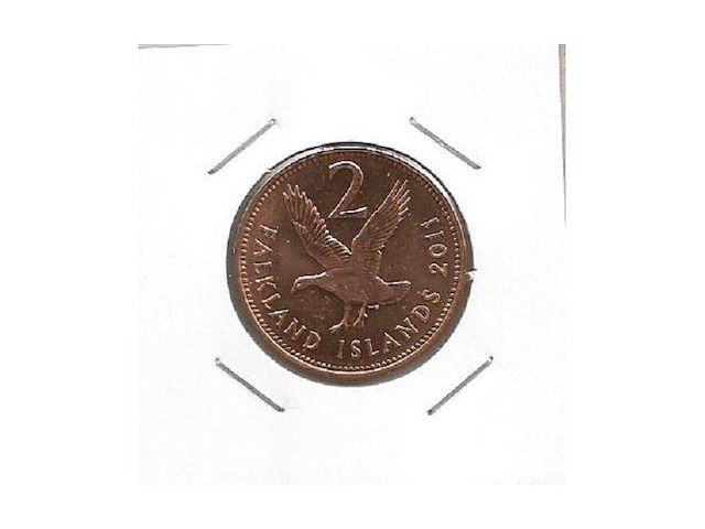 d4 Falkalnd Islands 2 pence 2011.