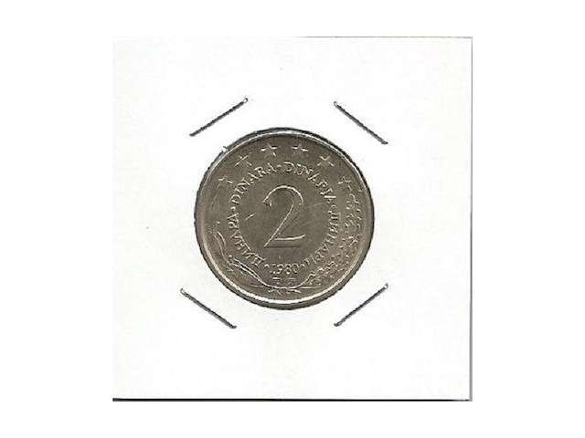 d3 Jugoslavija 2 dinara 1980.