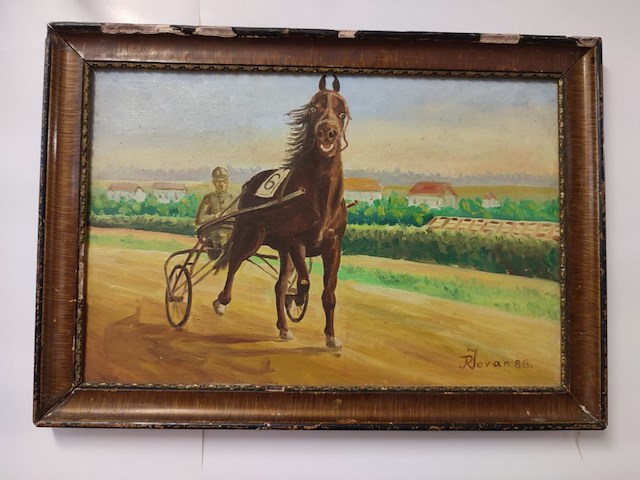 Slika `Konj u kasu` 1988.