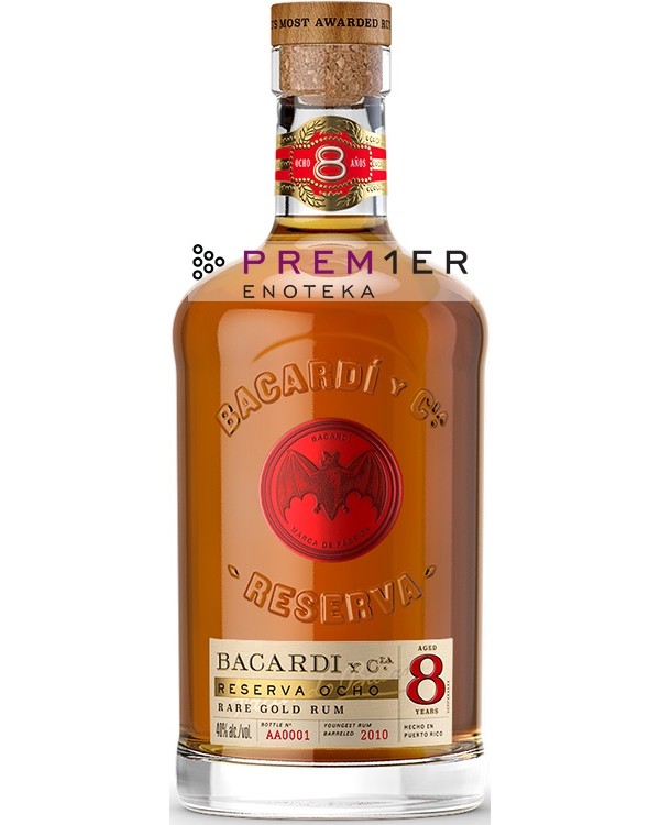 Bacardi Reserva Ocho Rare Gold Rum 8YO 0.70l