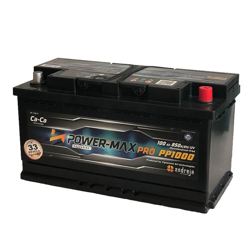 Akumulator POWER MAX PRO PP1000 12V 100 Ah +D