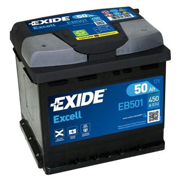 Akumulator EXIDE Excell 12 V 50 Ah +L