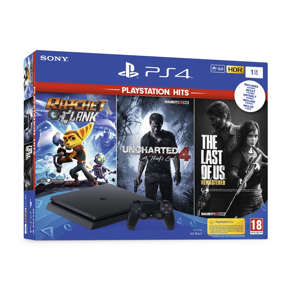 Sony Playstation 4 (PS4) 1TB Ratchet&Clank Uncharted 4 Last of us konzola cena i prodaja