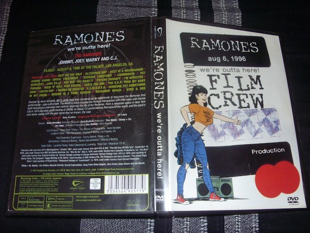 Ramones – We`re Outta Here! (Film Crew) DVD UK 2004.