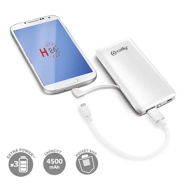 Celly CELLY Power bank 4500mah beli (PB4500W)