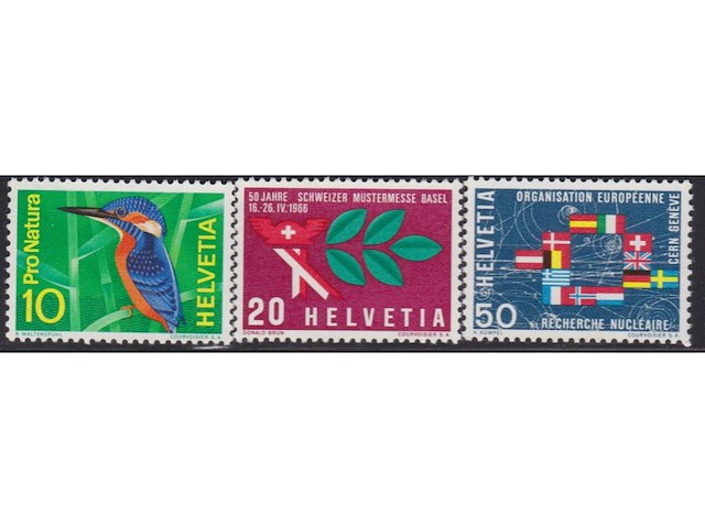 Svajcarska 1966 Zastita prirode cisto