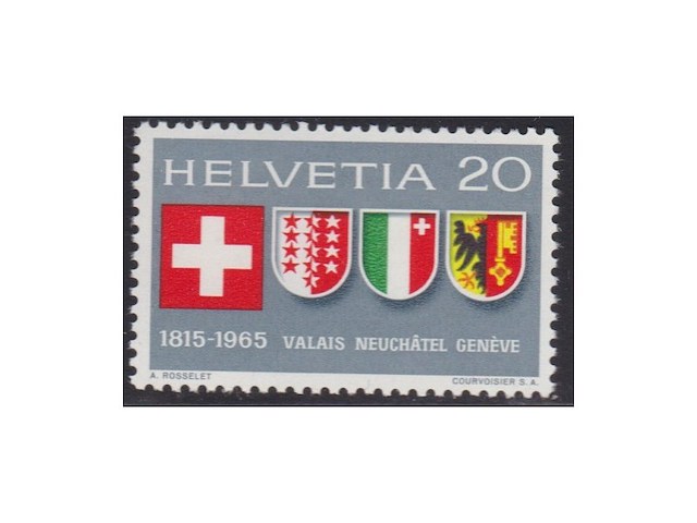 Svajcarska 1965 Kanton Walis grbovi cisto