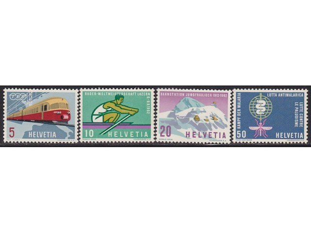 Svajcarska 1962 Sport vozovi cisto