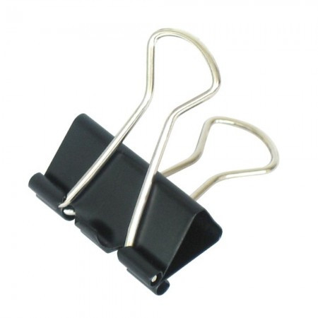 Office clips, kancalarijske štipaljke, 32 mm, crna, 12K ( 482404 )
