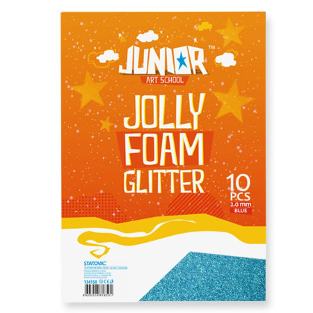 Jolly glitter foam, eva pena sa šljokicama, plava, A4, 10K ( 134150 )