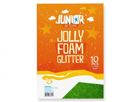 Jolly glitter foam, eva pena sa šljokicama, zelena, A4, 10K ( 134160 )