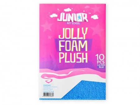 Jolly plush foam, eva pena pliš, plava, A4, 10K ( 134250 )