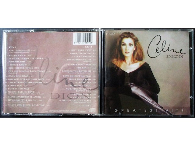Celine Dion-Greatest Hits 2 CD Made in Europe