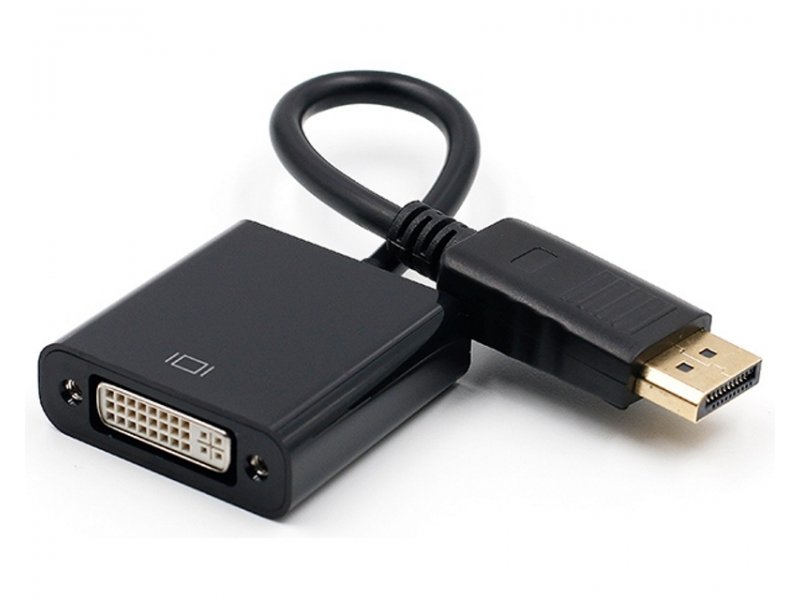E-Green Adapter DisplayPort (M) – DVI (F) crni