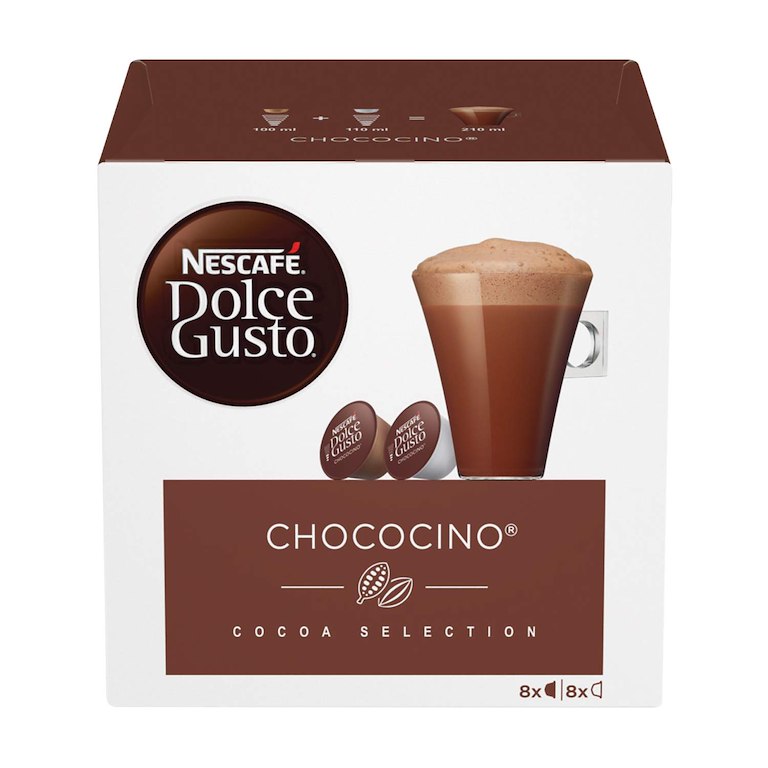 Nescafé dolce gusto kapsule chococino napitak čokoladnog ukusa 16 kapsula/ 8 napitaka