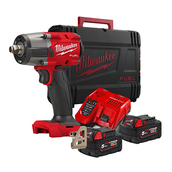 Milwaukee aku pištolj udarni 1/2" 18V 5Ah M18 FMTIW2F12-502X 4933478450