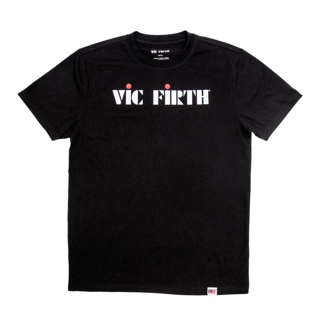 Vic Firth PTS20LOGOM Black Logo T-Shirt majica