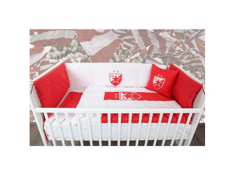 Posteljina za bebin krevetac 7 delova Crvena Zvezda 802
