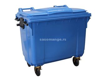 Plastični kontejner 770l ravan poklopac plava 5015-7