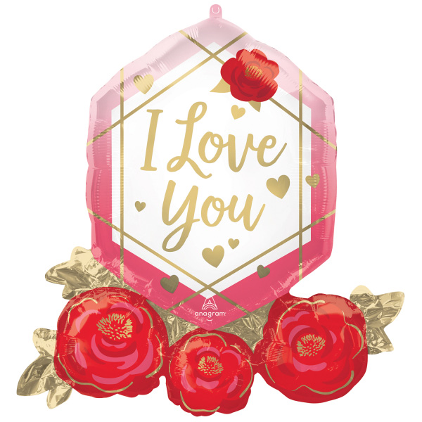 4325575
Supershape I Love You Gem And Roses