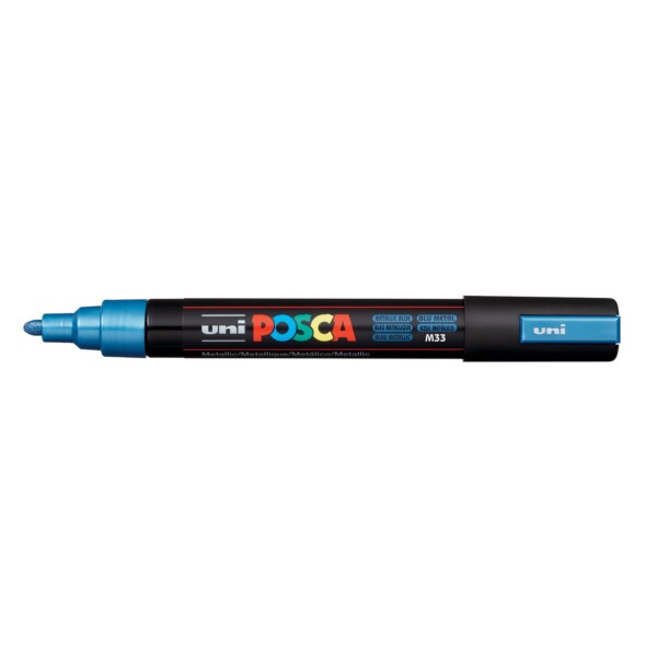 Uni POSCA Marker PC-5M, metallic blue