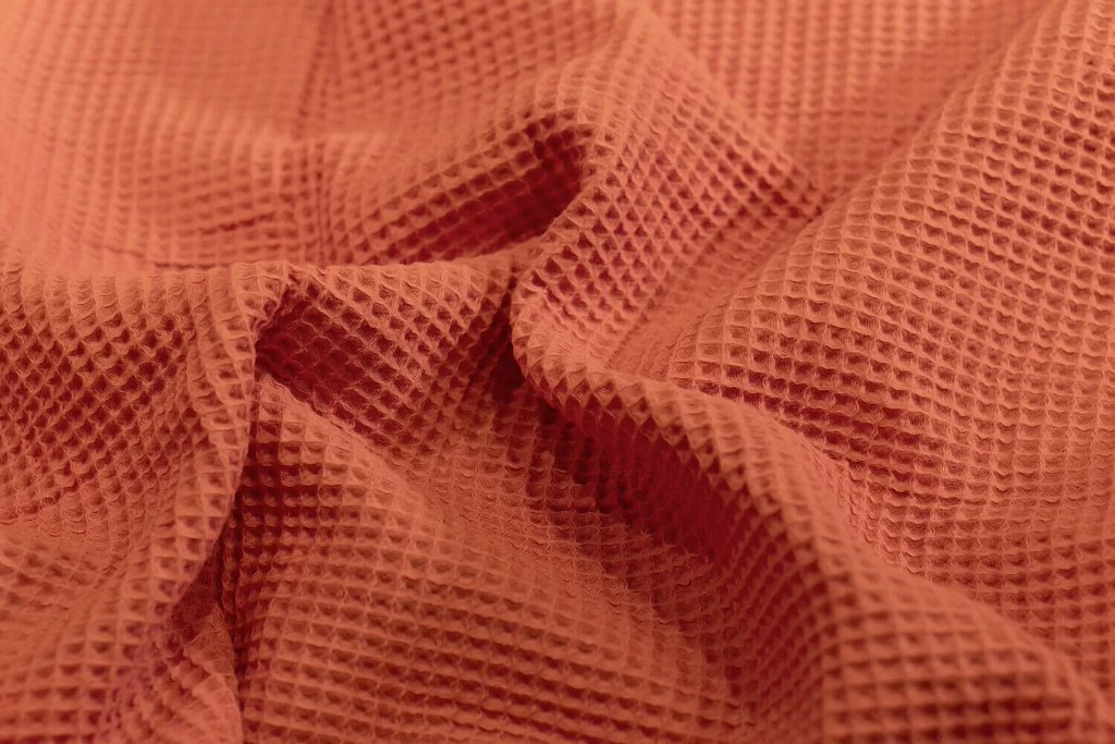 Waffle soft TERRACOTTA RED