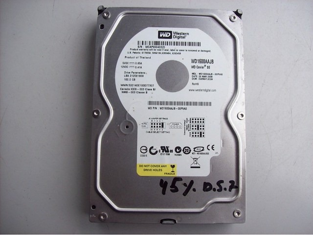 160 Gb WD ata - 3.5 inca  WD1600AAJB( elektronika)