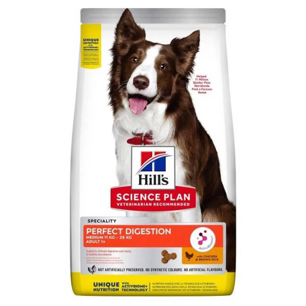 Hill's Science Plan hrana za pse Medium Adult PERFECT DIGESTION - Piletina 14kg