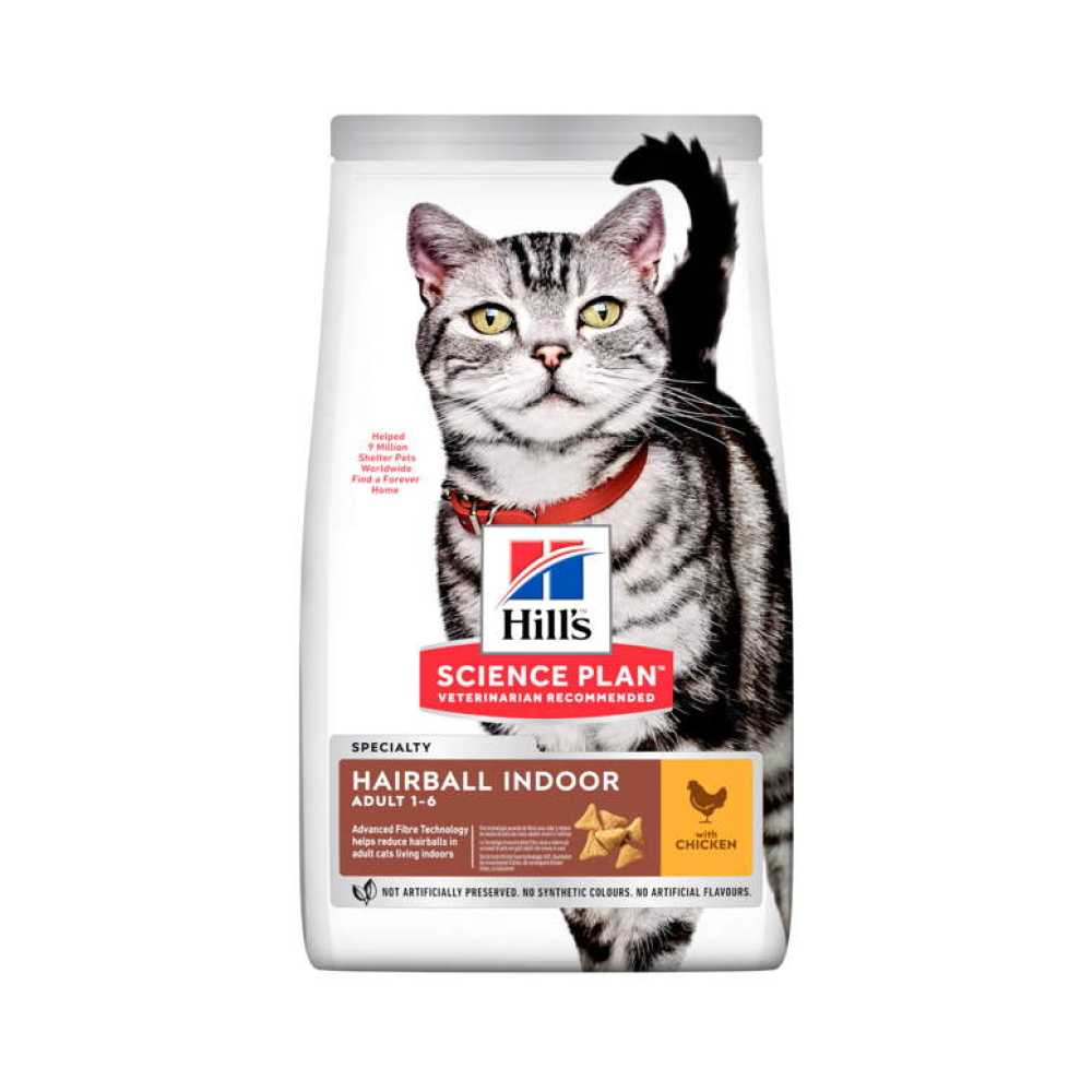 Hill's Science Plan hrana za mačke Hairball Indoor 1.5kg