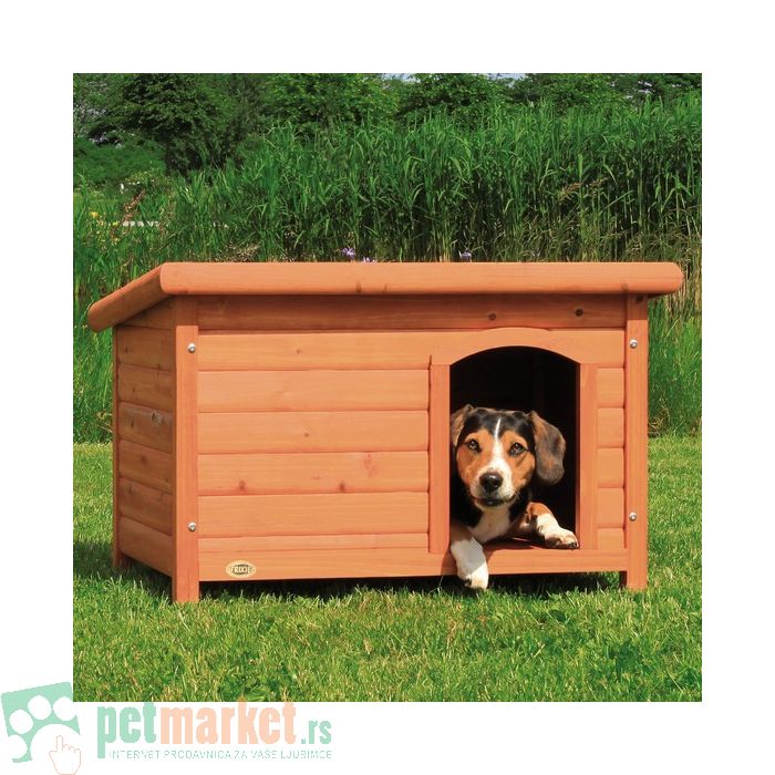 Trixie: Drvena kućica za pse sa ravnim krovom Classic, S-M