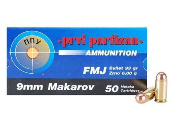 Metak pištoljski PPU 9MM MAKAROV