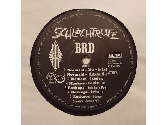 V/A - Schlachtrufe BRD (Normahl, Boskops, Chaos Z...)