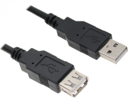 FAST ASIA Kabl USB A - USB A MF (produzni) 5m crni ( 1079 )