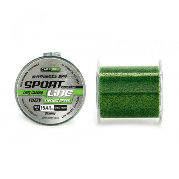 Najlon Sport Long Cast 1000m Flacked Green Carp pro 0.310mm