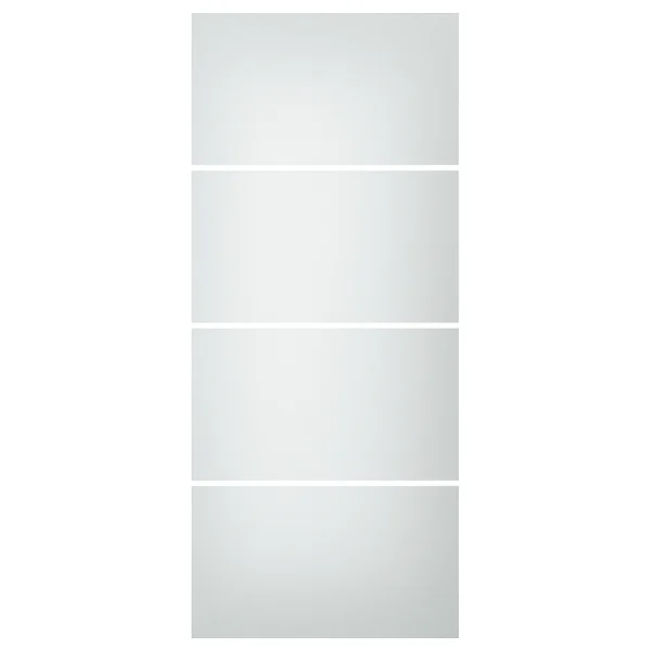 4 panela za okvir kliznih vrata, bela imitacija papira, 100x236 cm