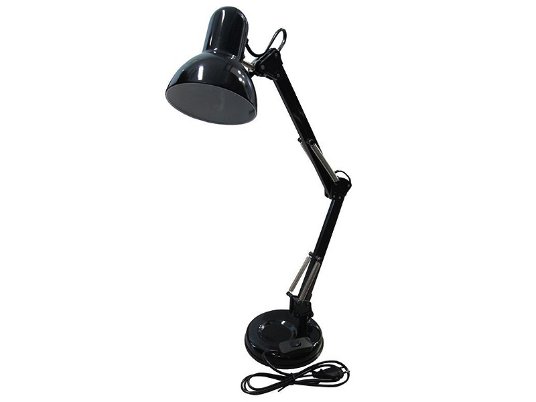 Elit+ dvokraka stona lampa, 40W, E27, crna