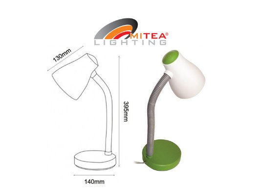 Mitea stona lampa, 1x15W, E27, zelena, M1000