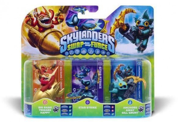 Activision Blizzard Skylanders SWAP Force Triple Pack C (Star Strike + Gill Grunt + Trigger Happy)