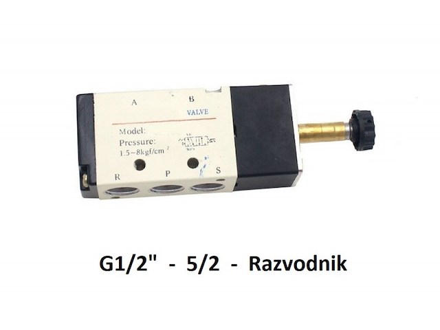 Pneumatski razvodnik elektromagnetni 5/2 G1/2″ 4V410-15