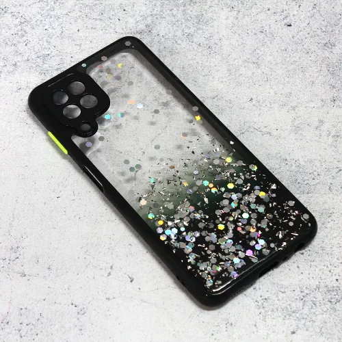 Futrola - maska Frame Glitter za Samsung A225 Galaxy A22 crna