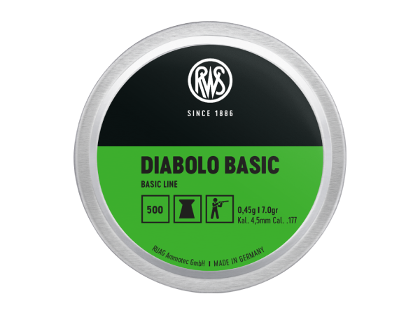 RWS DIJABOLE BASIC 4.5 mm 0.45 gr 1/500